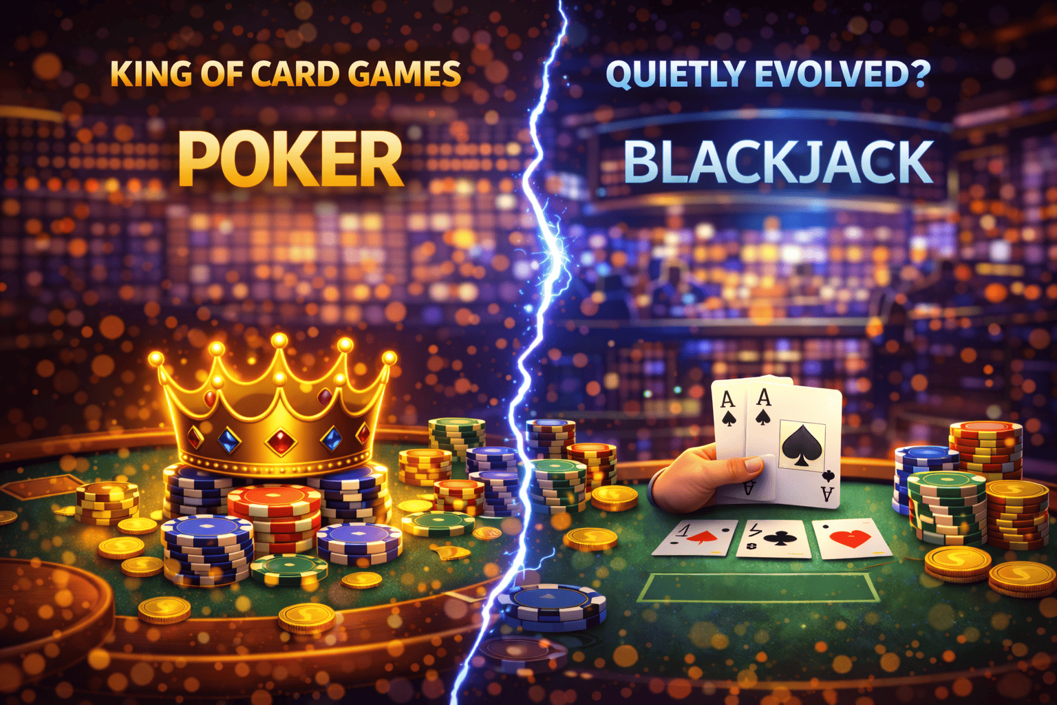 Why Is Blackjack Threatening to Take the Throne from Poker?